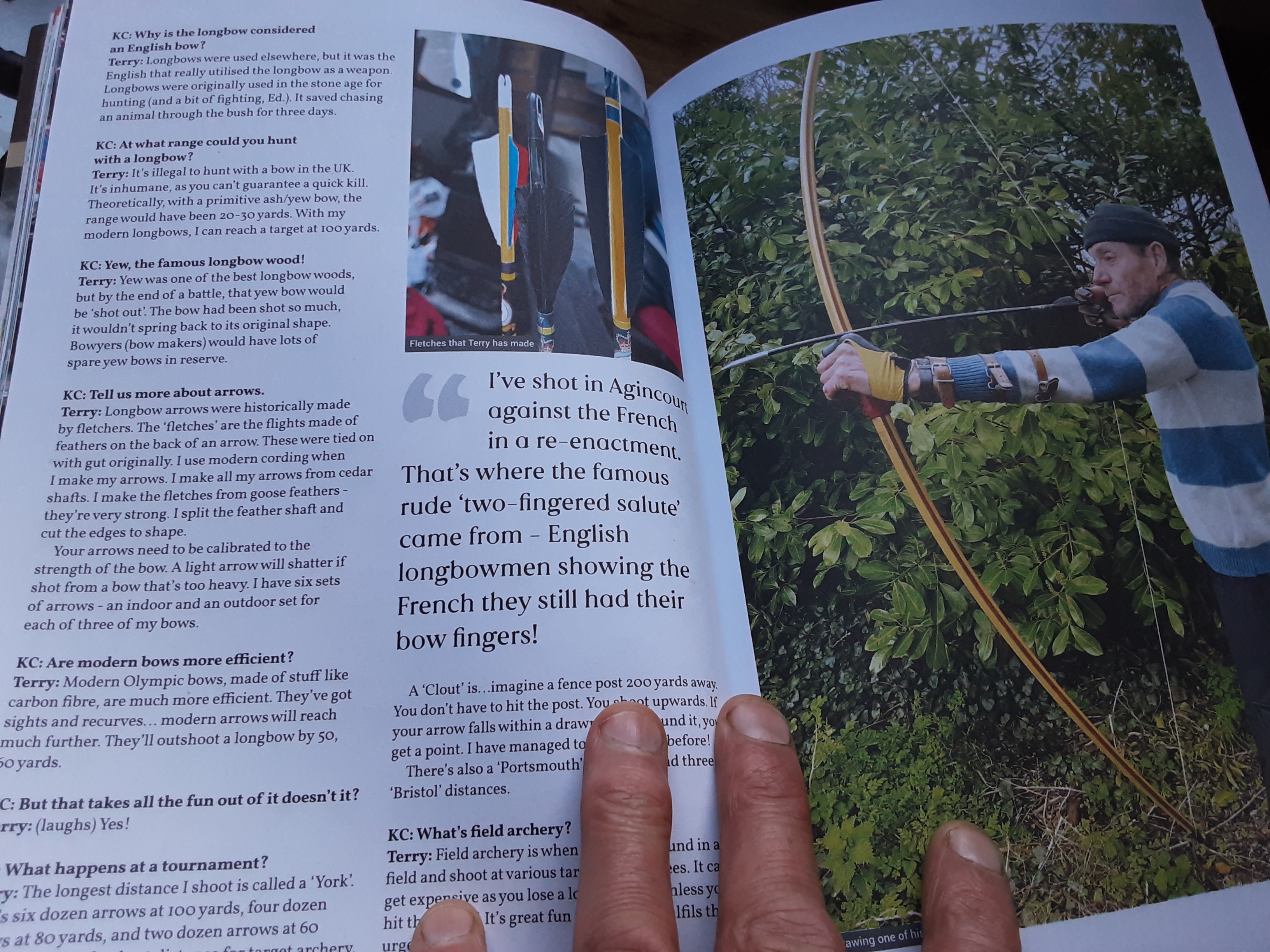 LONGBOWMAN : Interviewing Terry Clent for Bushcraft Magazine ...